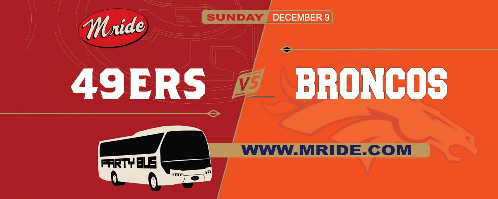 49ers vs. Denver Broncos Shuttle Bus to Levi's Stadium