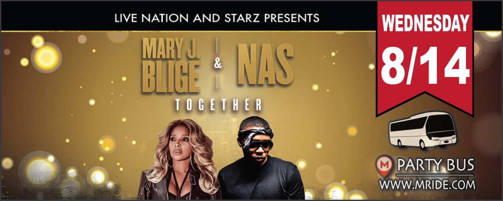 Mary J. Blige Shoreline Amphitheater Shuttle Bus