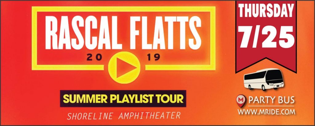 Shoreline Amphitheater Shuttle Bus - Rascal Flatts