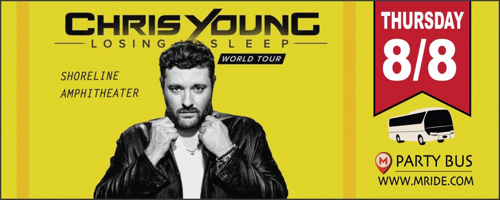 Chris Young Shoreline Amphitheater Party Bus