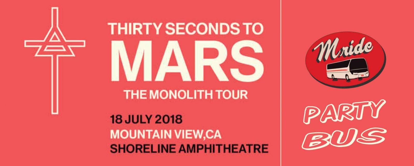 Thirty Seconds to Mars - Shoreline Amphitheater Shuttle Bus