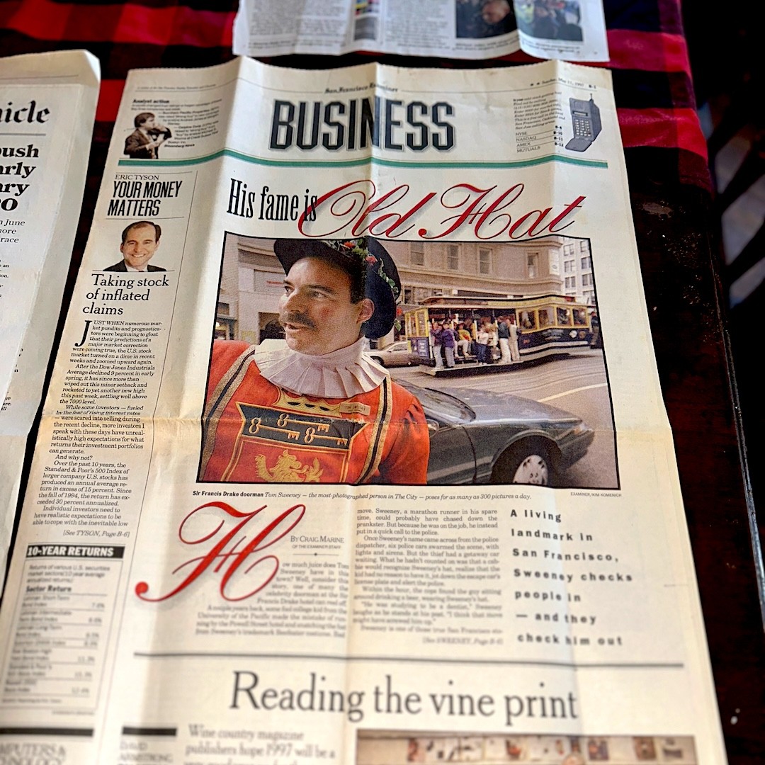 Meet Tom Sweeney: Union Square’s Living Landmark - CrawlSF